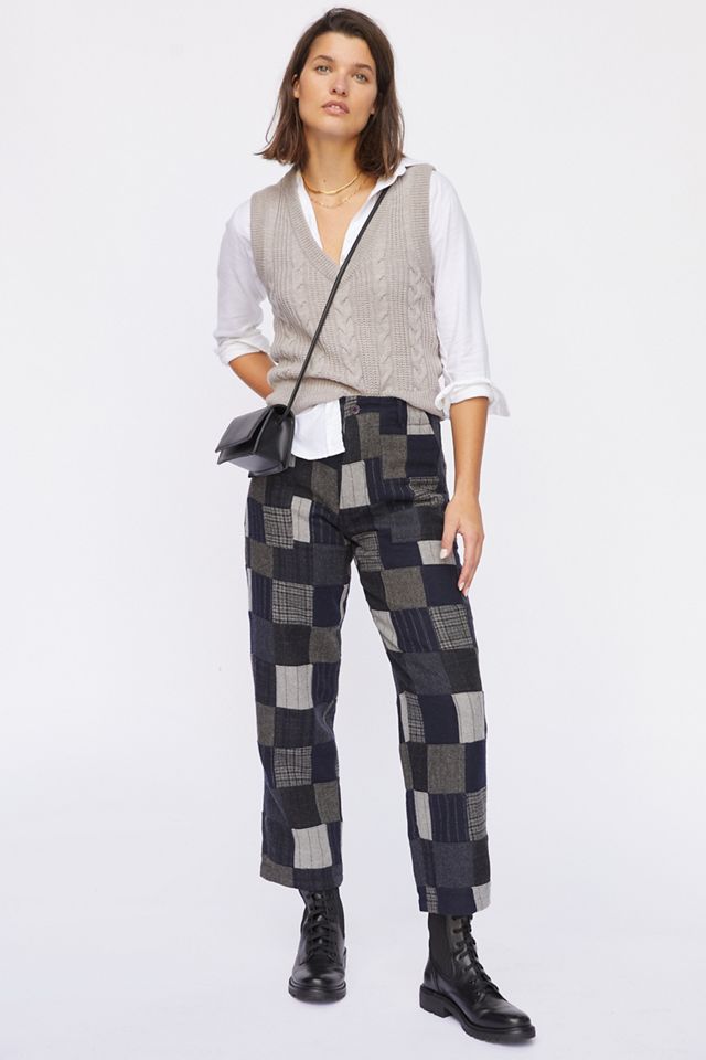 Colorblocked Patchwork Pants | Anthropologie