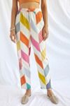 Geo Colorblocked Pants | Anthropologie