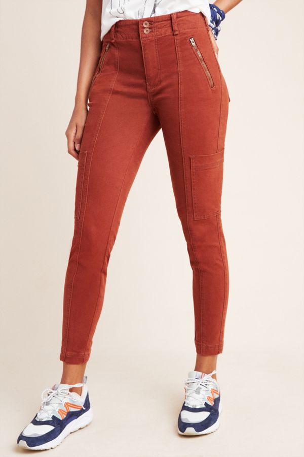 Jefferson High-Rise Slim Utility Pants | Anthropologie