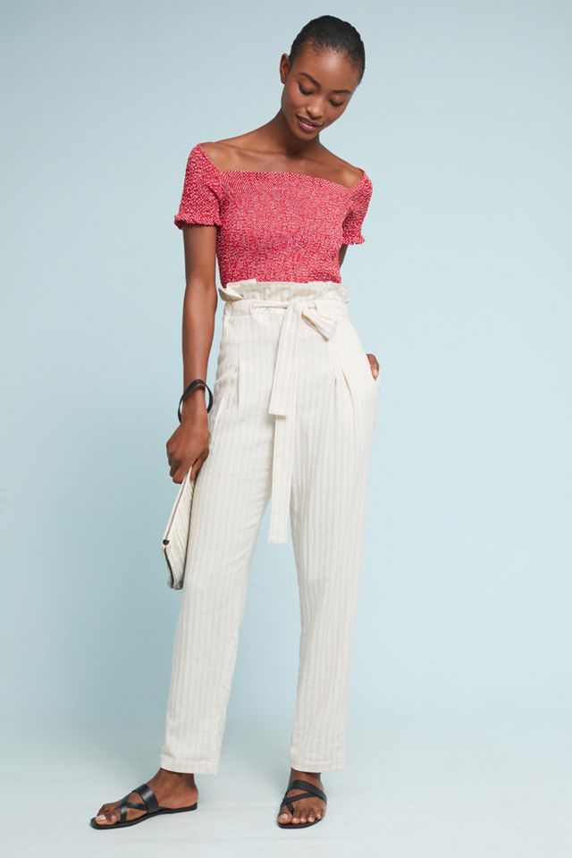 Paperbag-Waisted Pants | Anthropologie