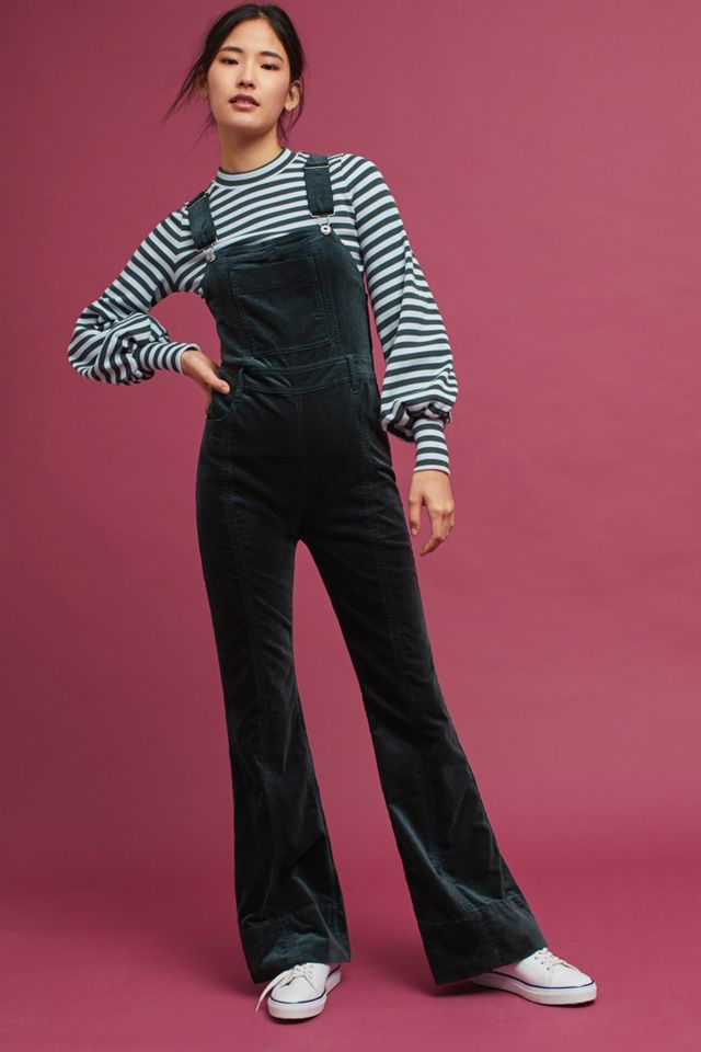 Pilcro Velvet Overalls | Anthropologie
