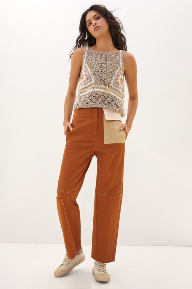 Phoebe Colorblocked Pants | Anthropologie