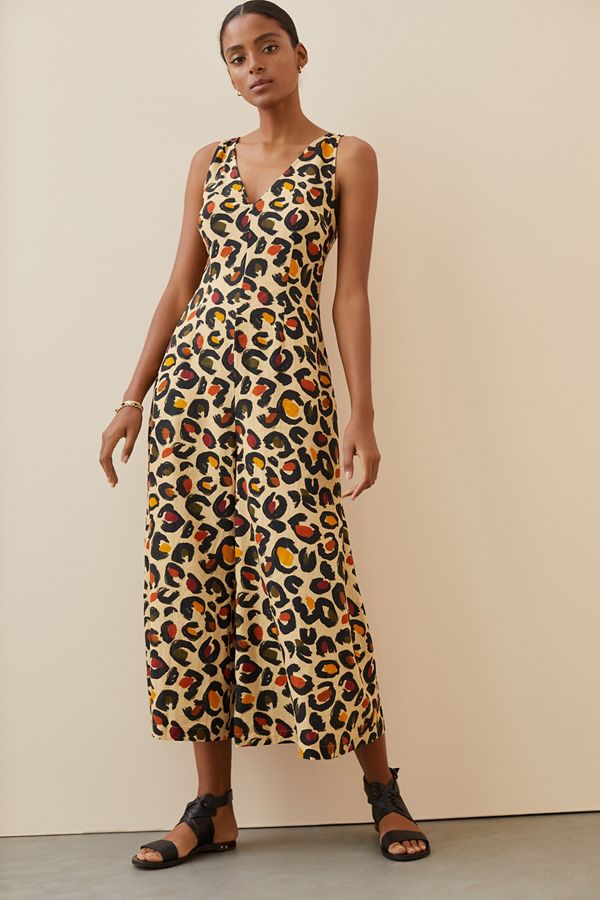 Farm Rio Leopard Wide-Leg Jumpsuit | Anthropologie UK
