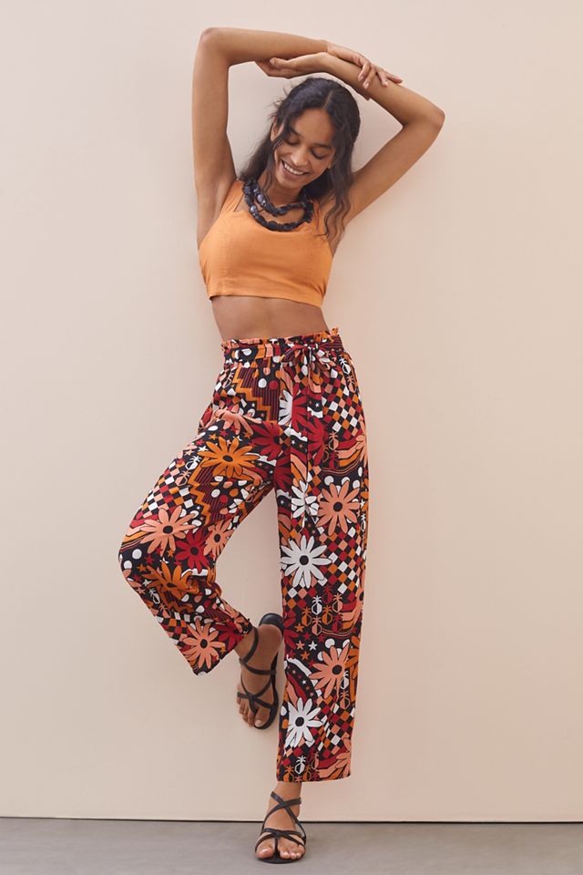 Farm Rio Daisy Pants | Anthropologie