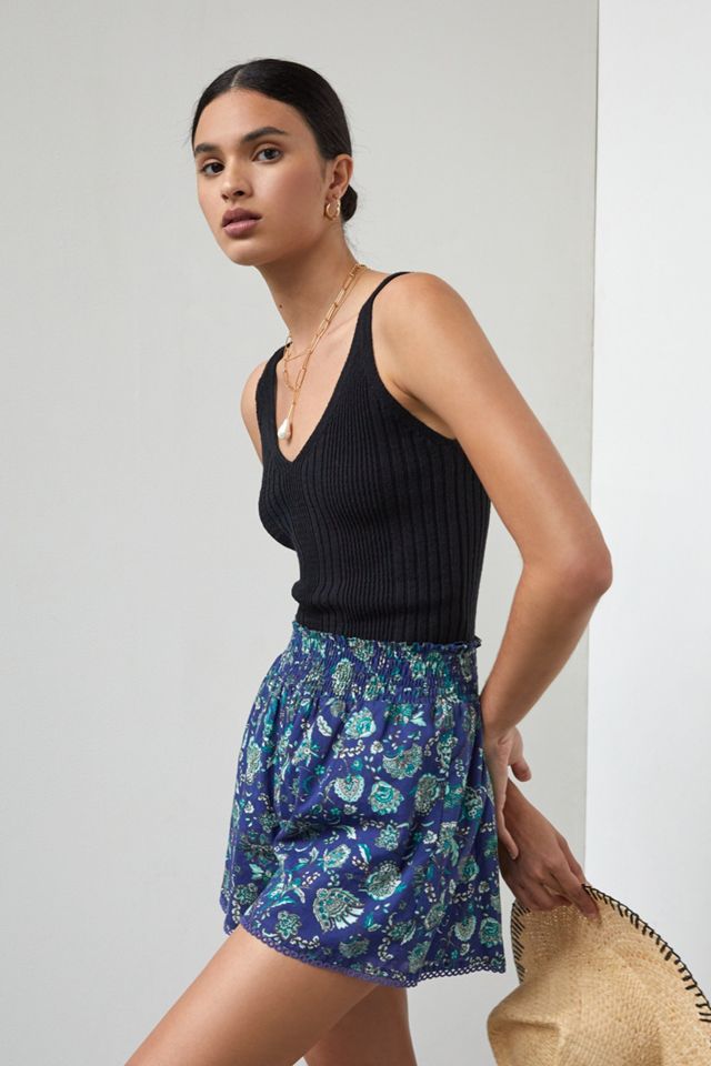 Smocked-Waist Shorts | Anthropologie