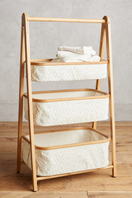 Three-Tier Bamboo Storage Shelf | Anthropologie