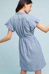 Piper Flutter-Sleeve Shirtdress | Anthropologie