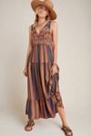Agave Embroidered Maxi Dress | Anthropologie