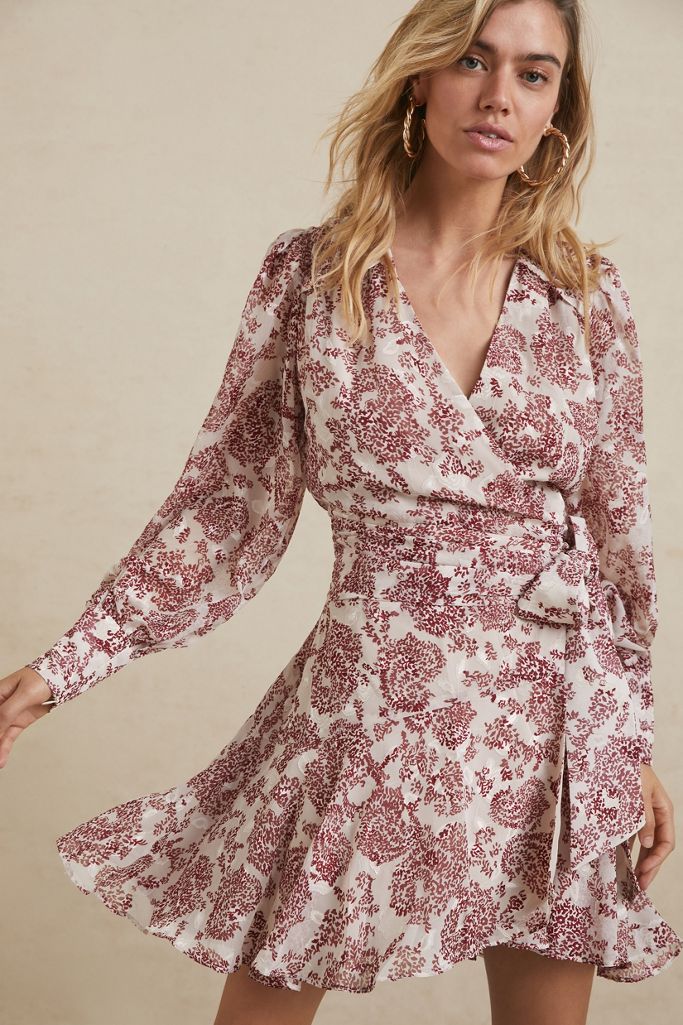 Sybil Wrap Mini Dress | Anthropologie