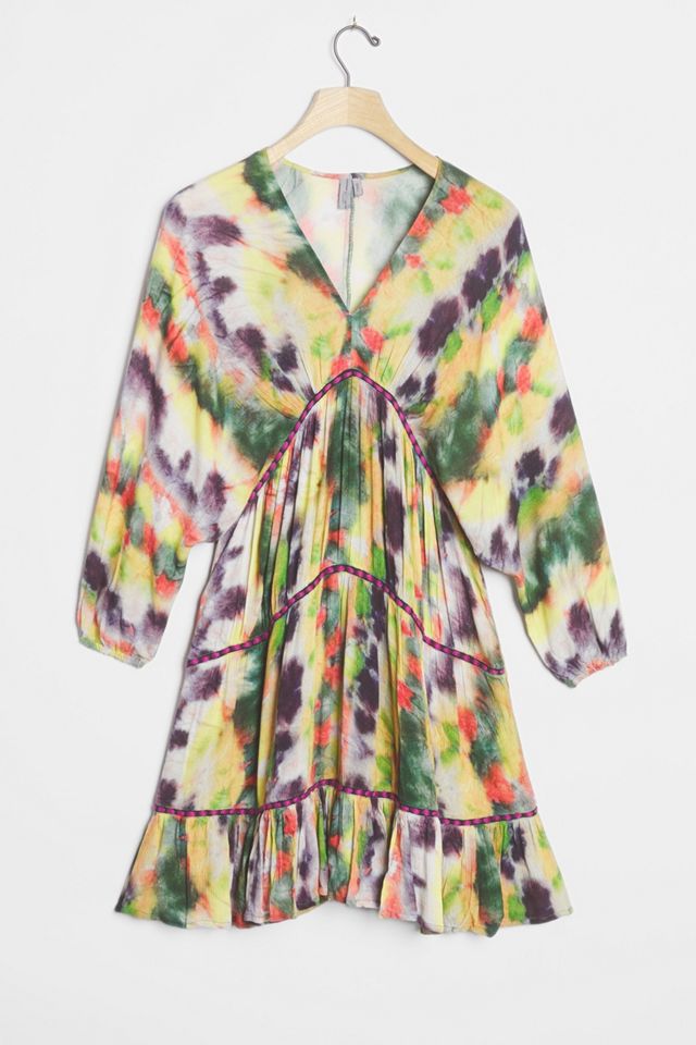 Tereza Tie-Dye Mini Dress | Anthropologie