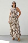 Maeve Snake-Printed Maxi Dress | Anthropologie