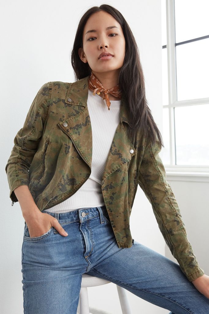 Treva Floral Moto Jacket | Anthropologie