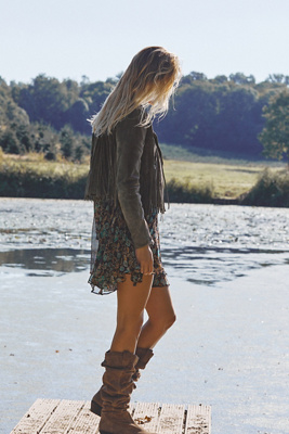 BLANKNYC Fringed Leather Moto Jacket | Anthropologie