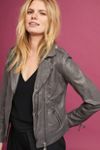 Doma Slick Leather Jacket | Anthropologie