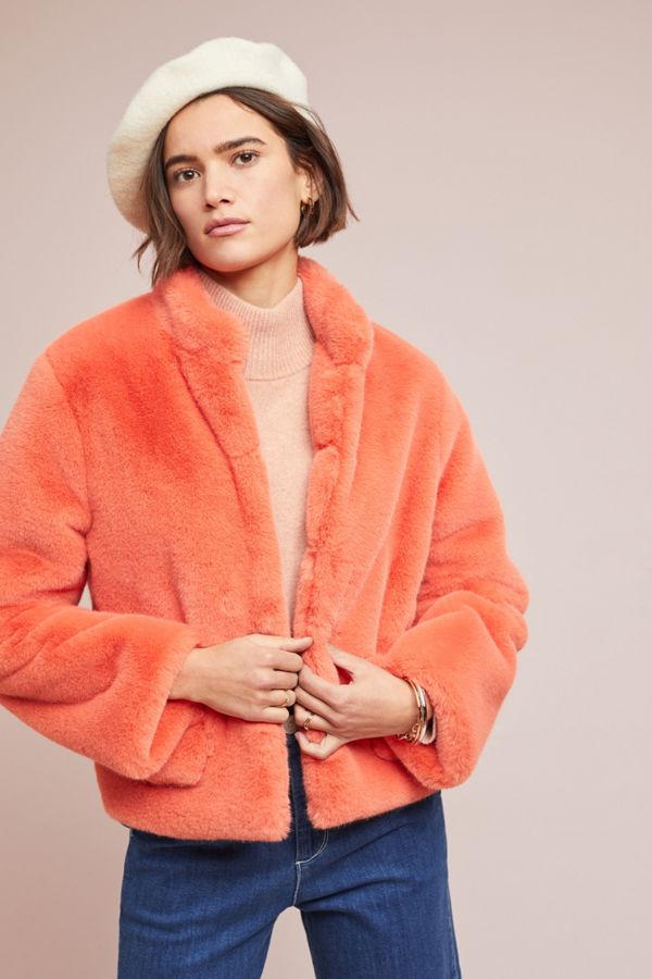 Mango Faux Fur Jacket | Anthropologie