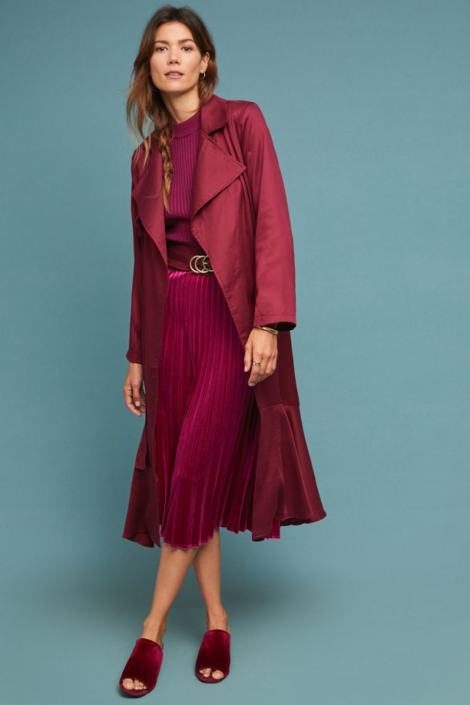Cabernet Trench Coat | Anthropologie