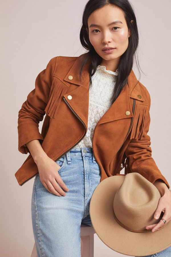 Frye Vaquera Suede Moto Jacket | Anthropologie