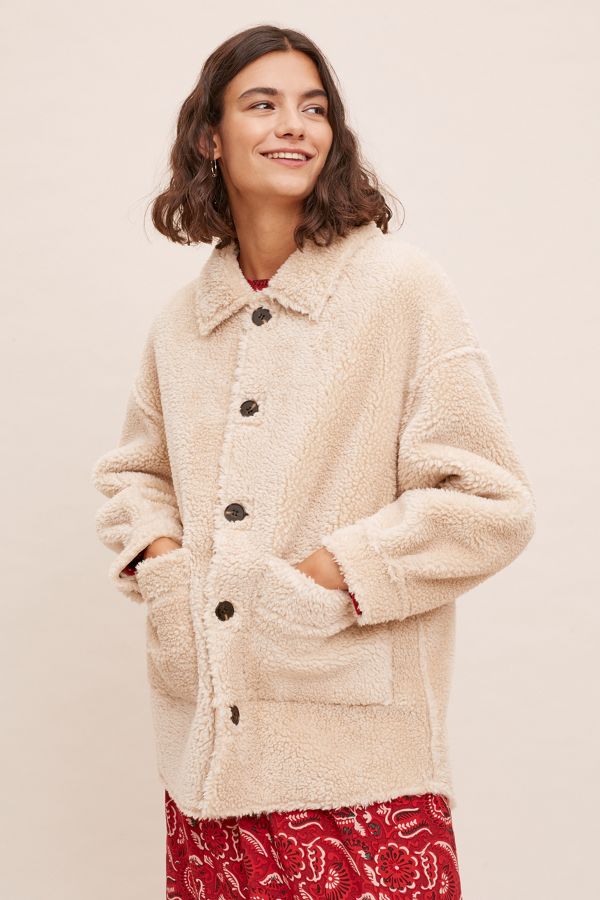 Suncoo Borg Coat | Anthropologie UK