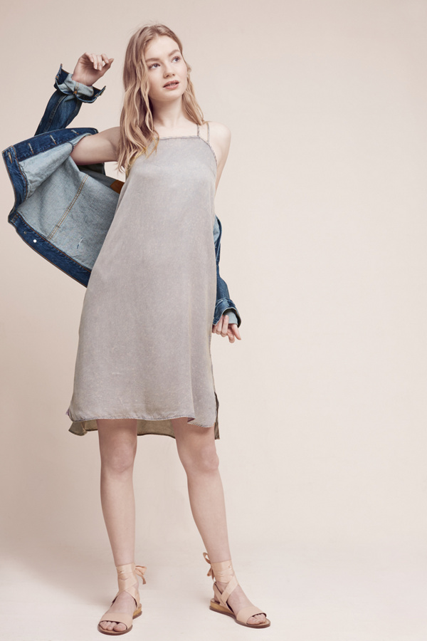 Washed Layering Slip Dress | Anthropologie