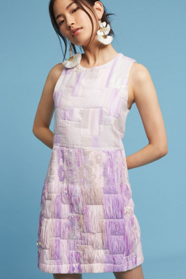 Brigitte Quilted Shift Dress | Anthropologie