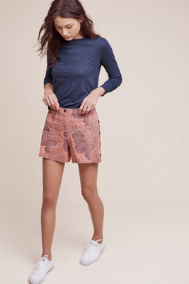 Buttoned High-Rise Shorts | Anthropologie