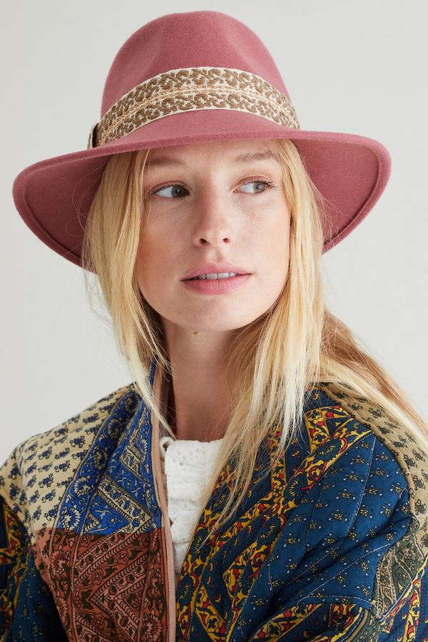 Rose Pink Fedora | Anthropologie UK