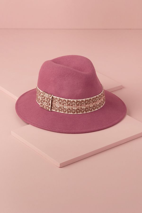 Rose Pink Fedora | Anthropologie UK