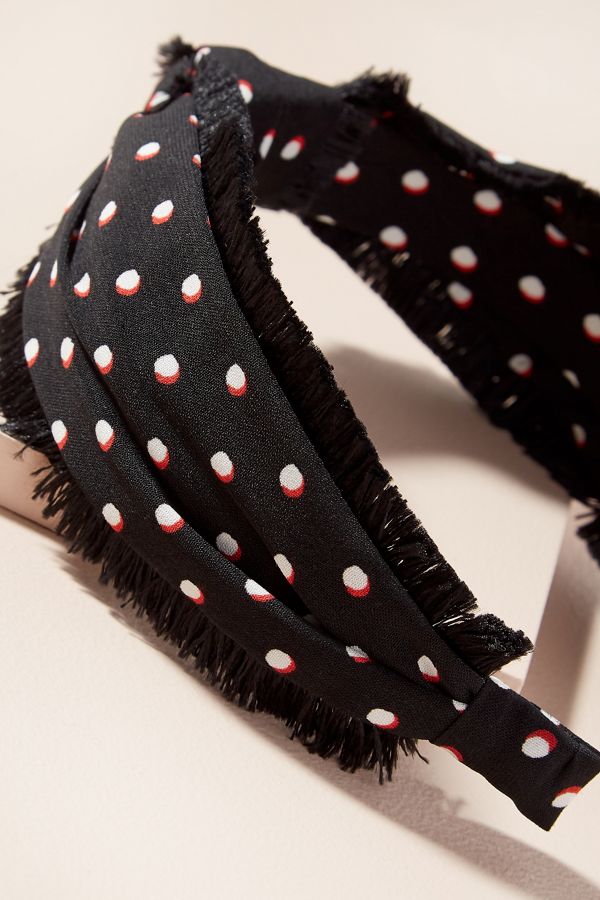 Hedda Printed-Fringed Headband | Anthropologie UK