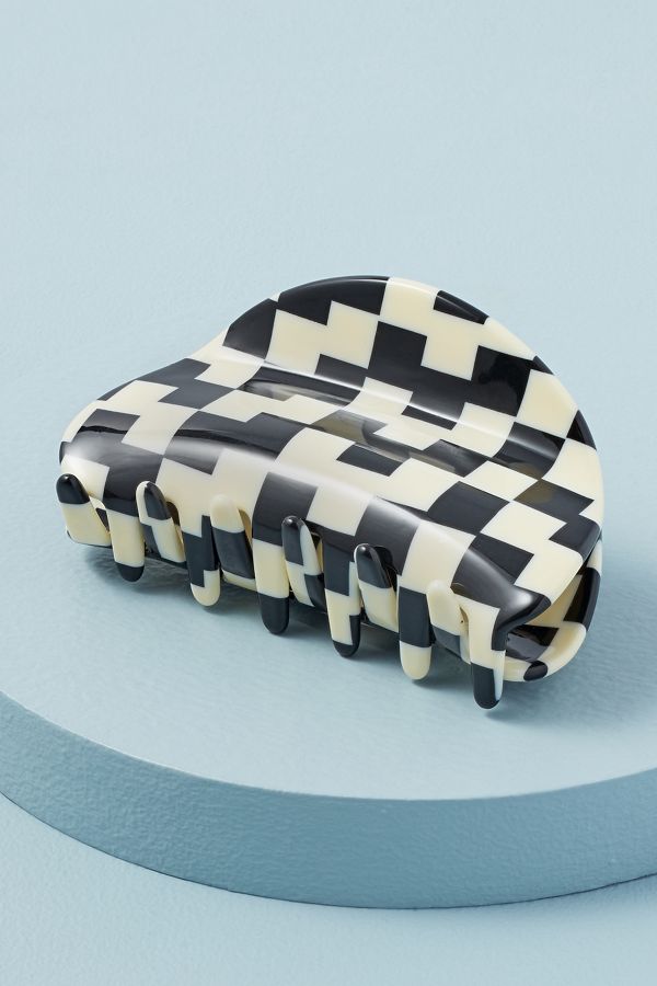 Maison Archives Checker Claw Hair Clip | Anthropologie UK