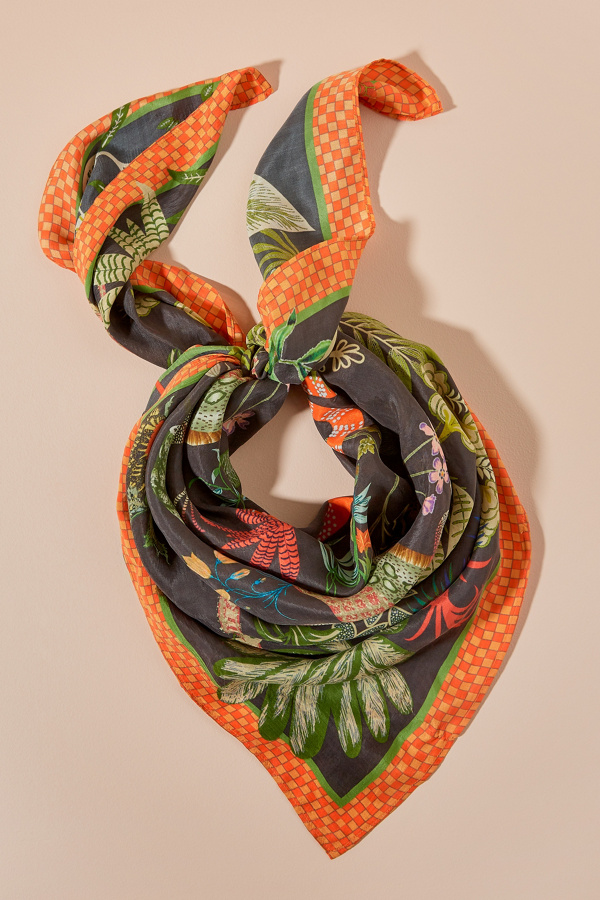 Tropical Silk Scarf | Anthropologie UK