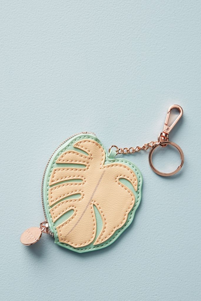 Palm Leaf Keychain Pouch | Anthropologie