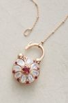 Ruby Padlock Necklace | Anthropologie