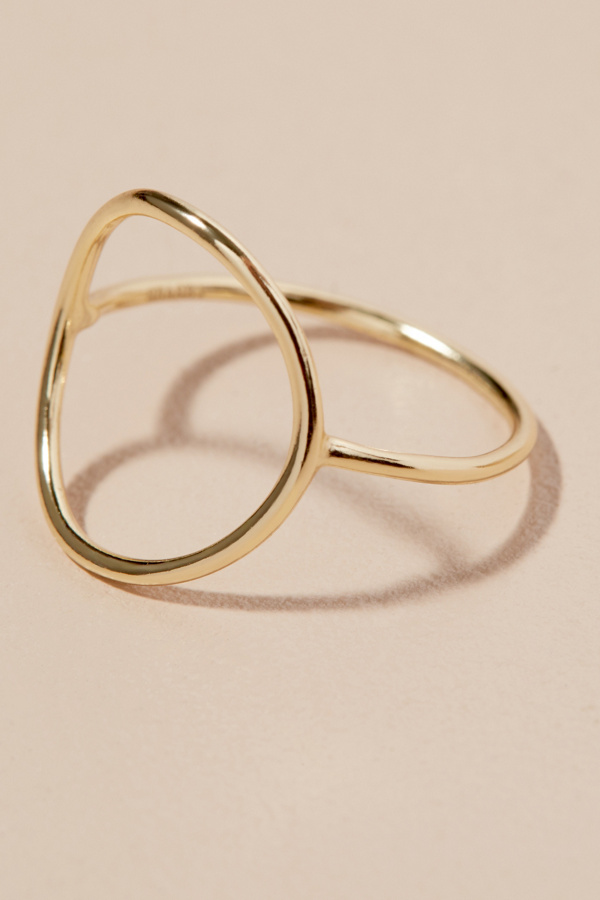 Large Open Circle Ring | Anthropologie UK