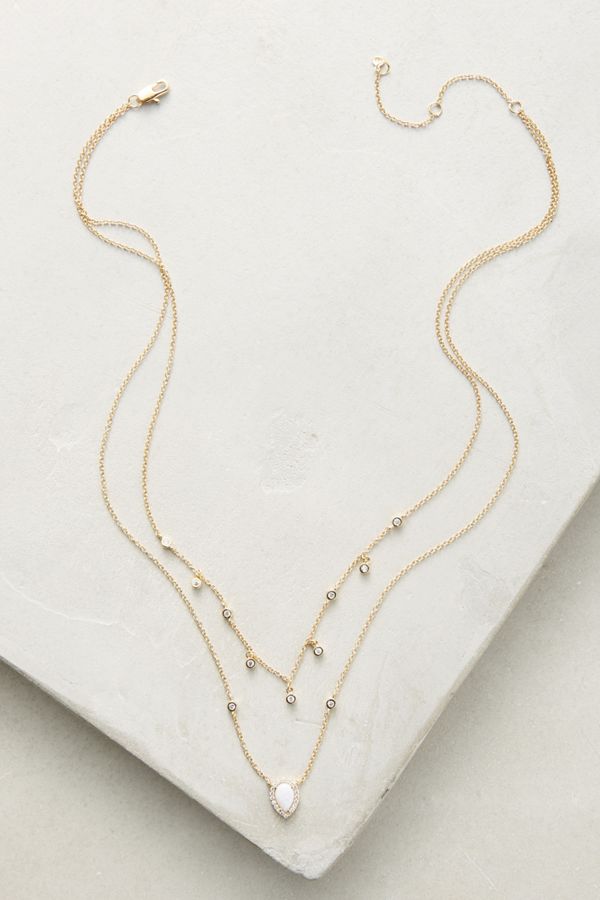 Layered Opal Necklace | Anthropologie