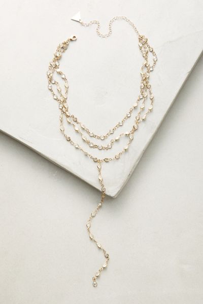 Layered Crystal Necklace | Anthropologie