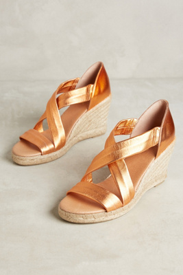 Pinaz Metallic Espadrilles | Anthropologie