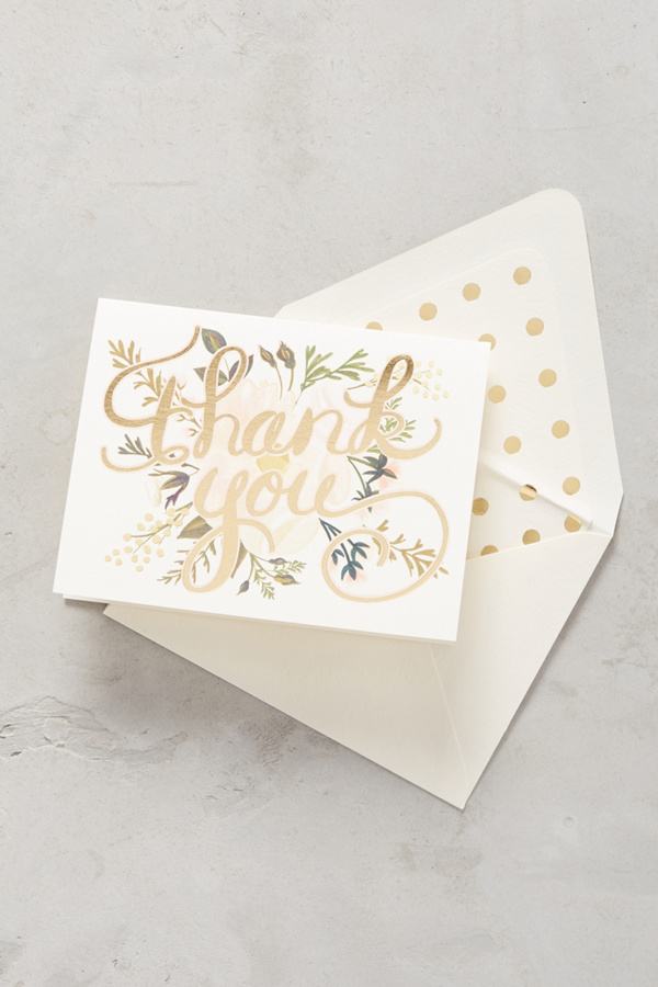 Scripted Thank You Card | Anthropologie