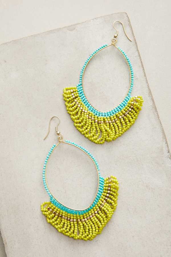 Beaded Loops Earrings | Anthropologie