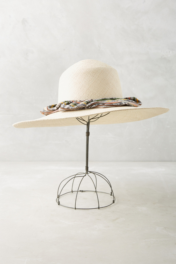 Scrunched Canna Straw Hat | Anthropologie