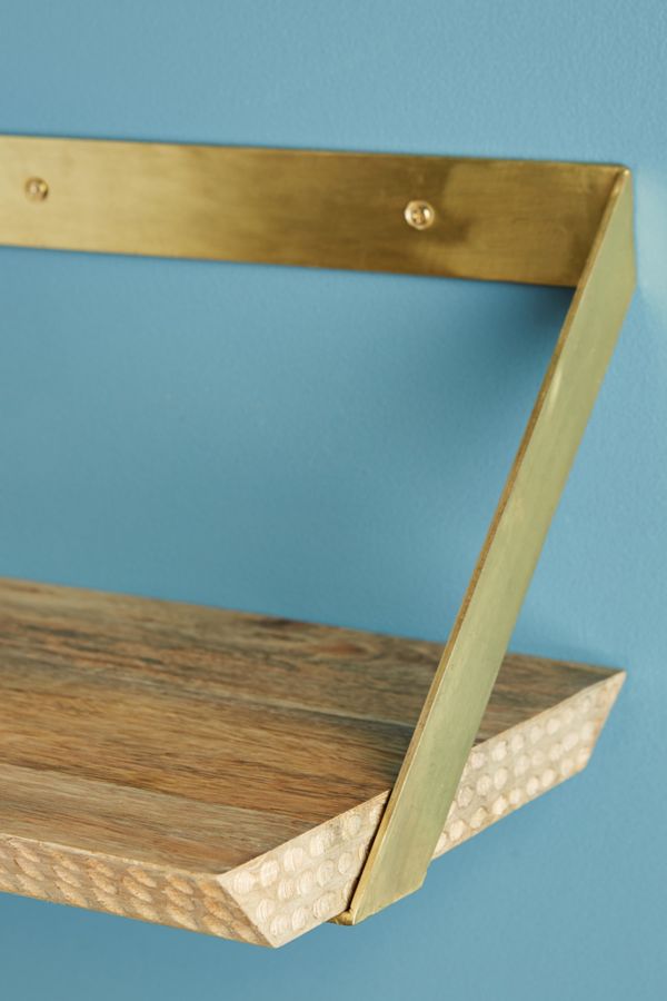 Beveled Wood Shelf | Anthropologie