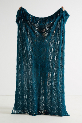 Macrame Throw Blanket | Anthropologie
