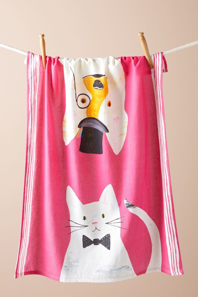Fancy Friends Tea Towel | Anthropologie
