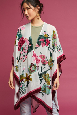 Velvet Ruana Kimono | Anthropologie