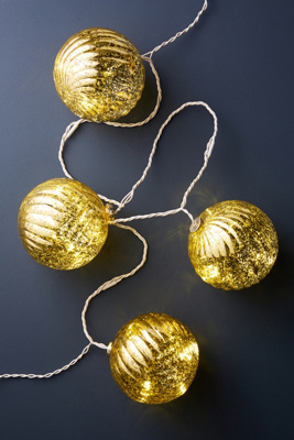 Golden Mercury String Lights | Anthropologie