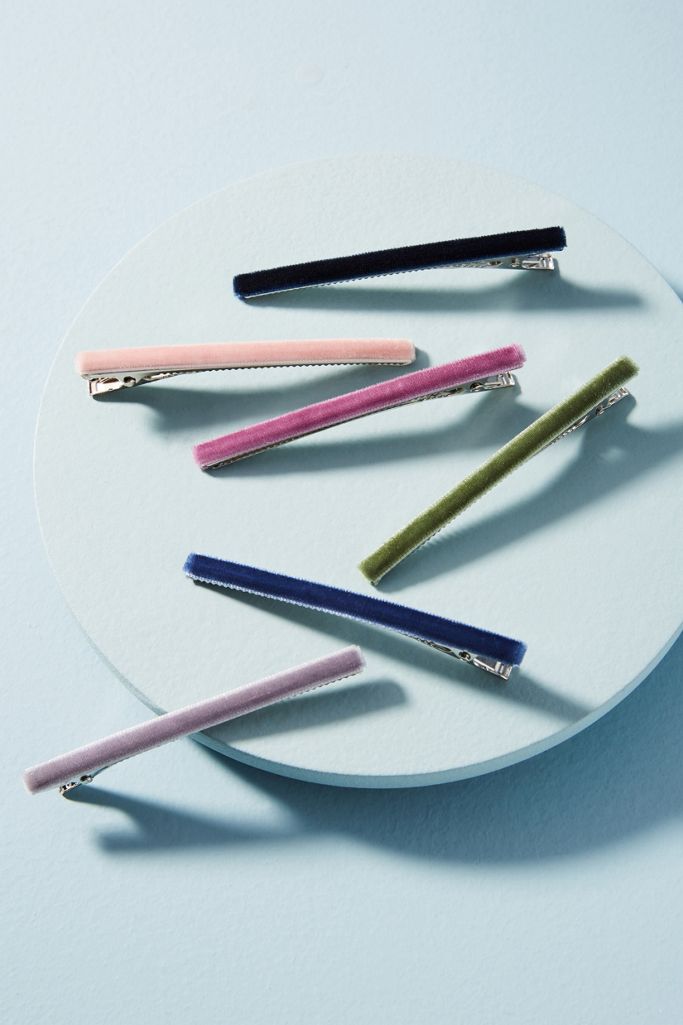 Velvet Hair Clip Set | Anthropologie