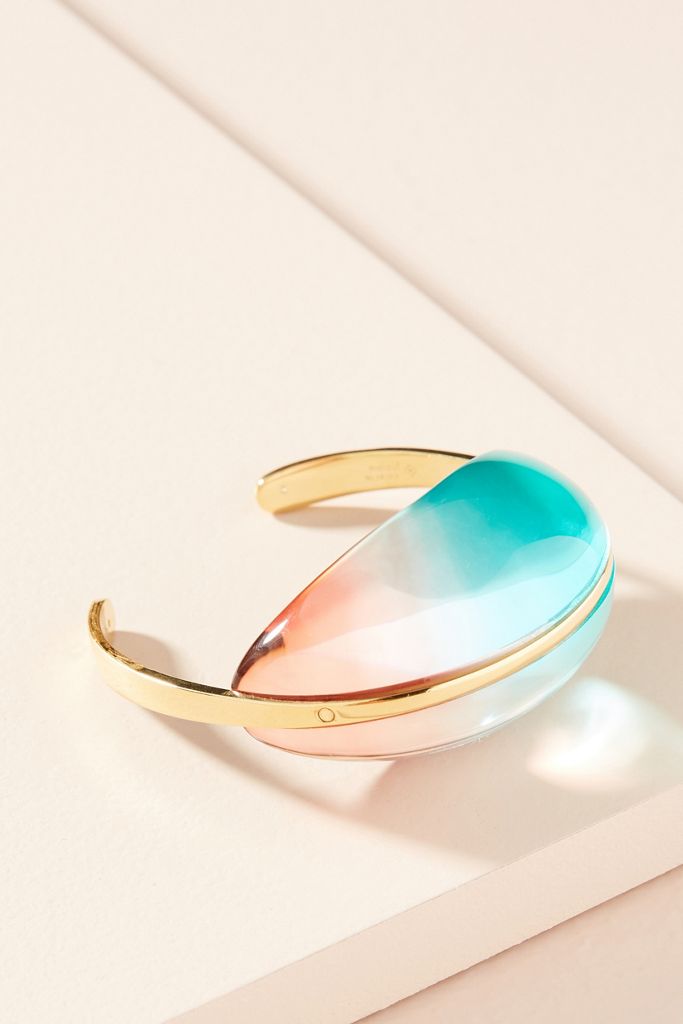 Gemology Lucite Dome Cuff | Anthropologie