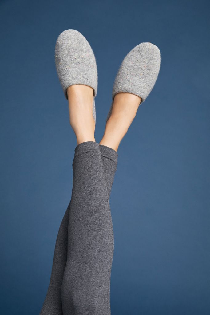 White + Warren Knit Slide Slippers | Anthropologie