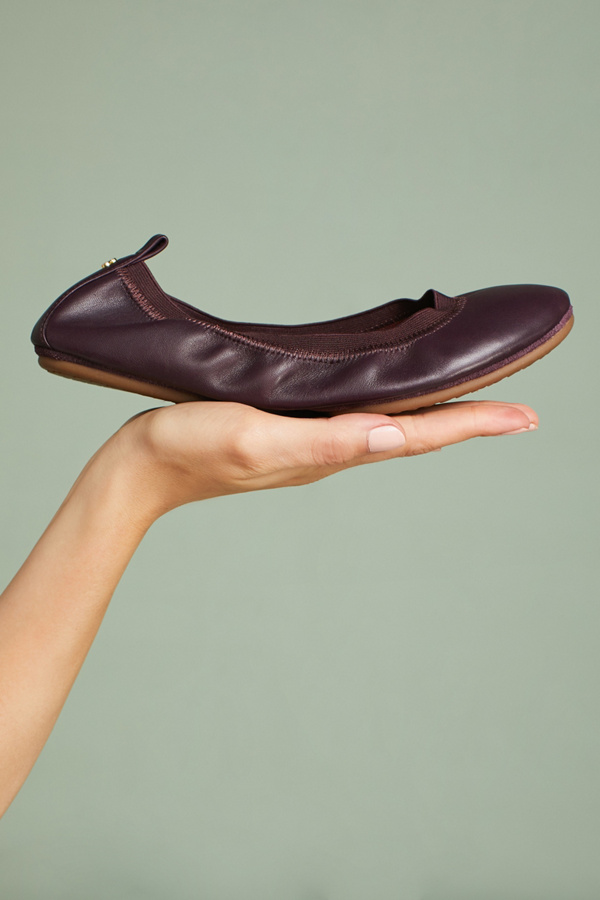 Yosi Samra Leather Ballet Flats | Anthropologie