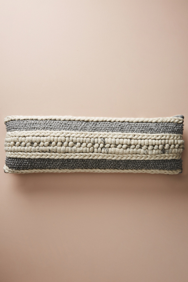 Braided Long Bobble Cushion | Anthropologie UK