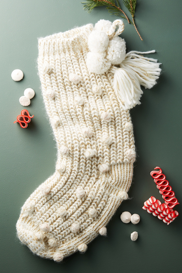 Pommed & Knit Stocking | Anthropologie